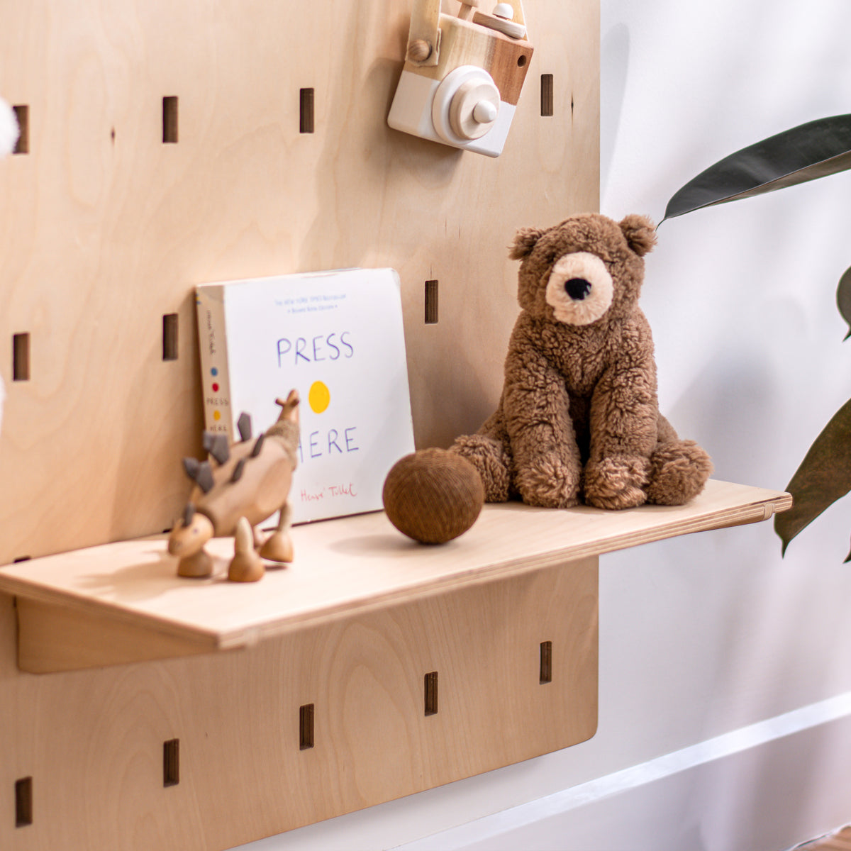 Buy Wooden Large Shelf Rack For Pegboard Online for Kids - Lila – lila